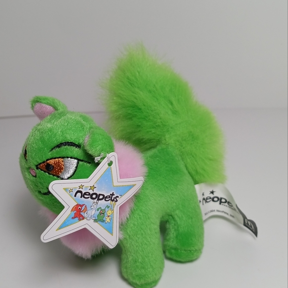 Neopets | Toys | Neopets Green Wocky Plushie 4 Mini Stuffed Animal ...